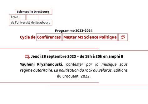 L Actu De Sciences Po Strasbourg Du 18 Au 23 Septembre 2023 Sciences