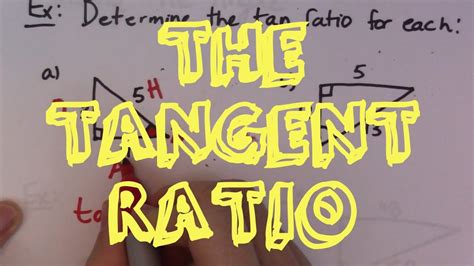 A Tangent Ratio Is Greater Than One
