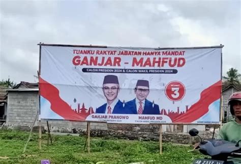 Ganjar Bakal Melapor 70 Baliho Hilang Saat Mahfud Kampanye Di Banten