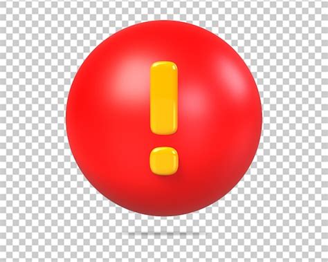 Señal de advertencia 3d icono de peligro rojo Archivo PSD Premium