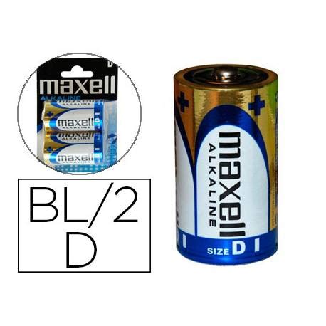 Pilas Maxell Alcalina 1 5 V D LR20 Blister De 2 Unidades 151129