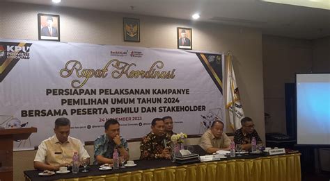 Jelang Masa Kampanye KPU Provinsi Gorontalo Ingatkan Parpol Calon
