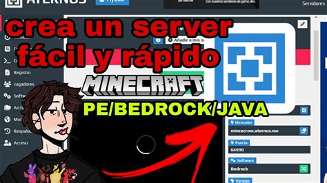 Como Crear Un Servidor En Aternos Minecraft Pe Bredrock Y Java