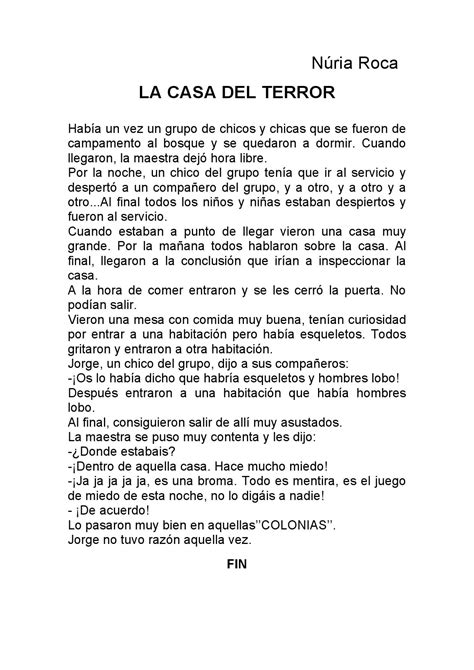 Cuentos De Terror Inventados Mini Manual
