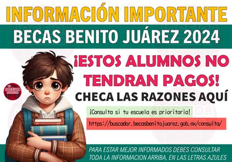 Atención Estos Estudiantes No Podrán Recibir las Becas Benito
