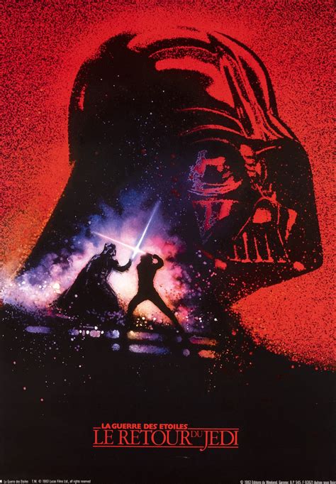 Affiche Ancienne Star Wars La Guerre Des Etoiles Le Retour Du Jedi
