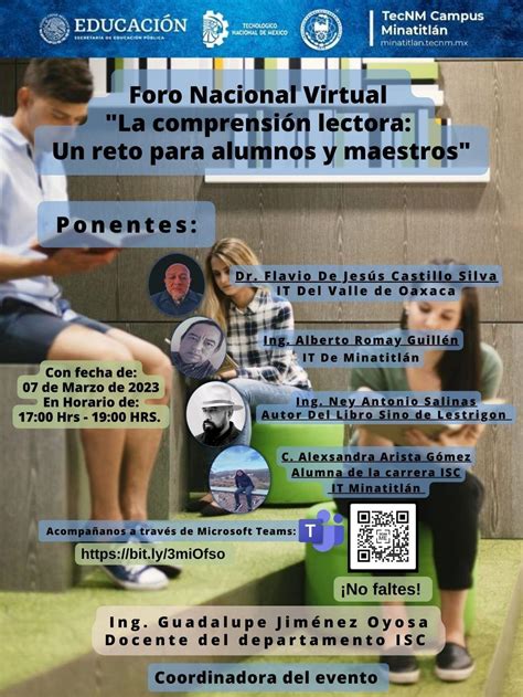 FORO NACIONAL VIRTUAL LA COMPRENSIÓN LECTORA UN RETO PARA ALUMNOS Y