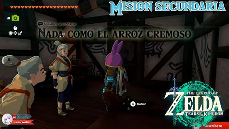 Zelda Tears Of The Kingdom Nada Como El Arroz Cremoso Mision Secundaria