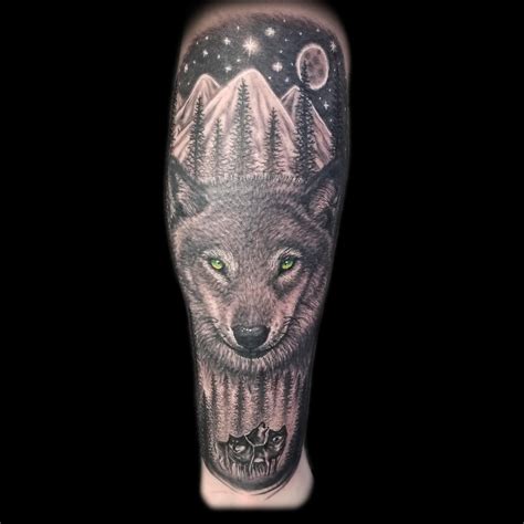 Realistic Wolf Tattoo Done At Masterpiece Tattoo In San Francisco