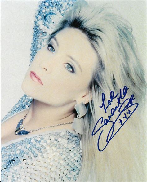 Samantha Fox Page 3 Model Singer Signed Autograph 10 X 8 COA 25759