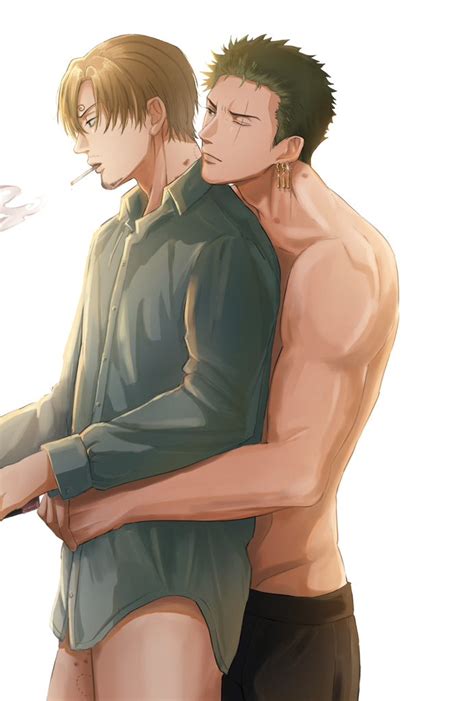 Roronoa Zoro And Sanji One Piece Drawn By 72ki Danbooru