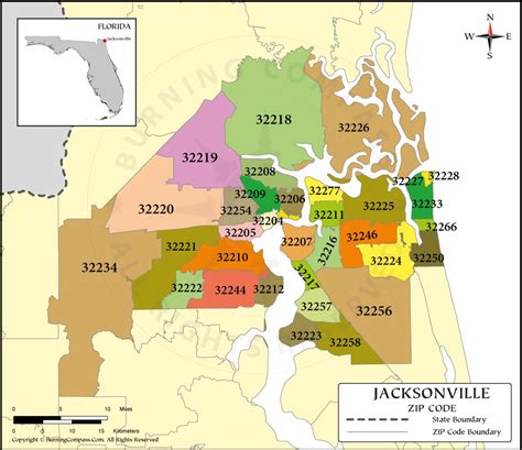 Jacksonville Zip Code Map 43 OFF Gbu Taganskij Ru