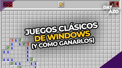 JUEGOS CLÁSICOS de WINDOWS solitarios buscaminas etc y cómo ganar