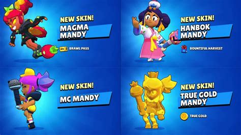 Todas Las Skins De Mandy En Brawl Stars
