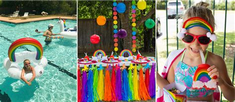 Rainbow Unicorn Pool Party Fun365