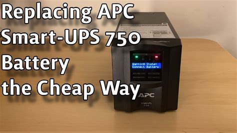 How To Replace Battery APC Smart UPS 750 YouTube