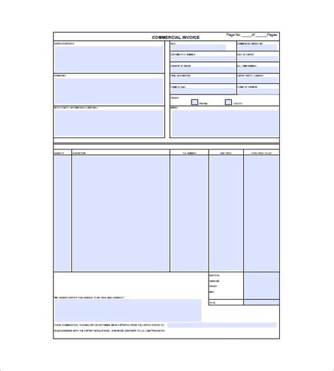 38 Commercial Invoice Templates Word Excel PDF AI