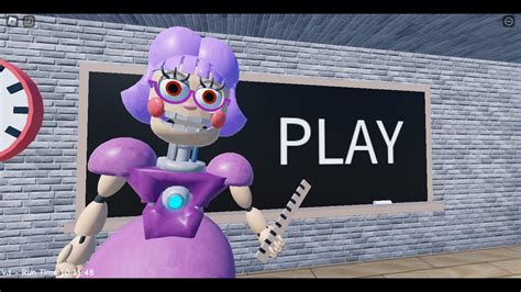 Escape Miss Ani Tron S Detention Scary Obby Youtube