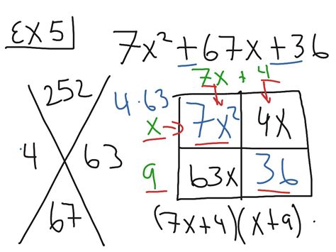 Factorising Quadratics With A Coefficient Worksheet