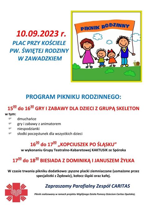 Zapraszamy Na Piknik Rodzinny Urz D Miejski W Zawadzkiem