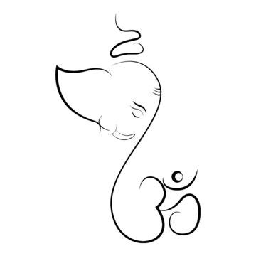 Shree Ganesha Vector Art PNG Lord Ganesha Face Illustration With Shree