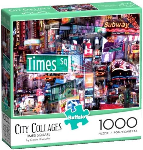 Buffalo Games City Collages Times Square Rompecabezas De 1000 Piezas