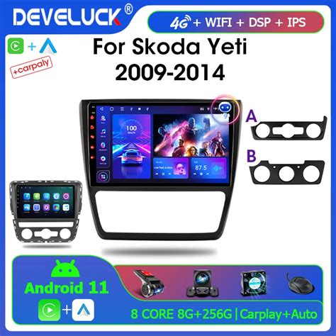 Develuck 2 Din Android 11 Car Radio Multimedia Video Player For Skoda