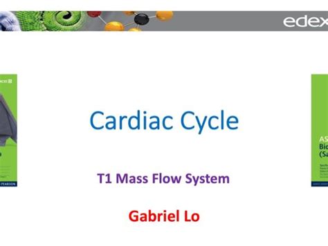 Edexcel A Level SNAB Biology Topic 1 L8 Cardiac Cycle Teaching Resources