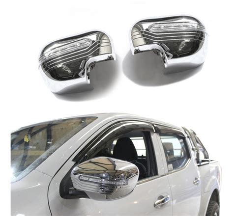 Cubre Espejos Cromados Con Led Nissan Np Cuotas Sin Inter S