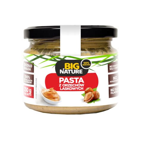 Pasta z orzechów laskowych 100 Big Nature 250g 12675242913 Allegro pl