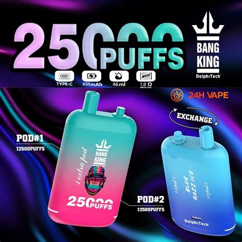 Bang King 25000 Puffs 0 2 3 5 Nicotine Double Warehouser Disposable