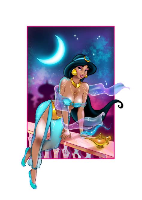 Rule 34 1girls Aladdin Arabian Belly Dancer Belly Dancer Outfit Black Hair Cleavage Disney