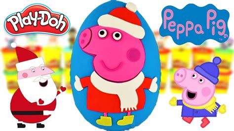 Huevo Sorpresa Gigante De Peppa Pig La Navidad De Peppa De Plastilina