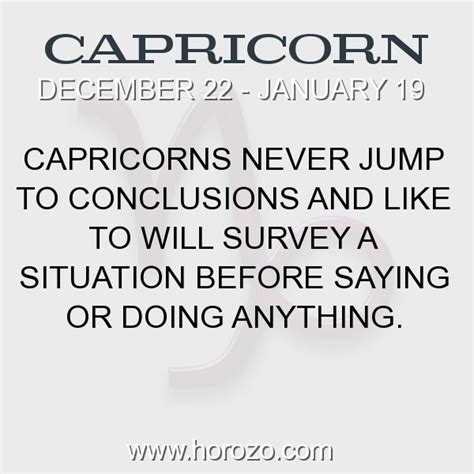 Fact About Capricorn Capricorns Never Jump To Conclusions And Like To