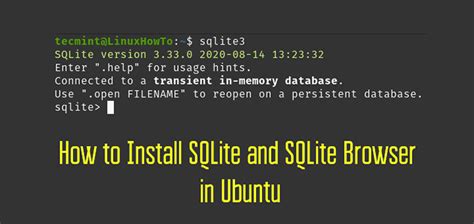 Comment Installer Le Navigateur SQLite Et Sqlite Dans Ubuntu Ilinuxgeek