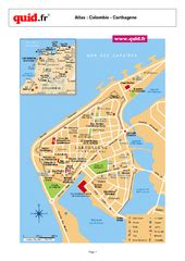 Cartagena Tourist Map Cartagena Columbia Mappery