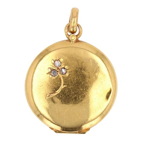 Médaillon pendentif ancien or diamants Bijoux anciens Bijouxbaume