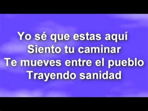 Rene Gonzalez Yo Se Que Estas Aqui Letra YouTube