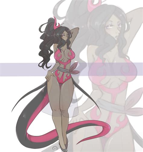 Rule 34 Curvy Female Female Focus Female Only Humanoid Lizard Lizard Girl Nintendo Pokemon