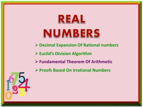 real numbers problem based on fundamental theorem of arithmetic class 10th maths ppt