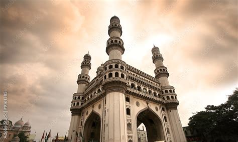 Year Old Historic Charminar Monument In Hyderabad India Stock Photo
