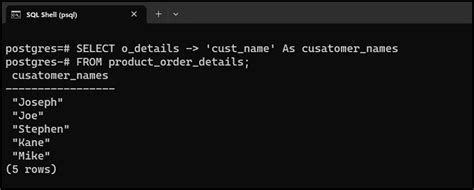 How To Query JSON Column In Postgres CommandPrompt Inc