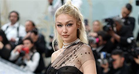 Gigi Hadid Wears Sheer Corset Dress For Met Gala 2023 2023 Met Gala
