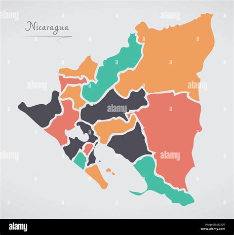 Nicaragua Map Hi Res Stock Photography And Images Alamy