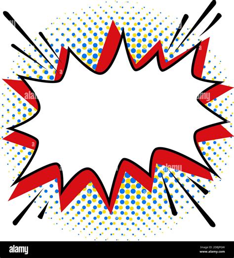 Pop Art Styled Speech Bubble Template For Your Design Comics Pop Art