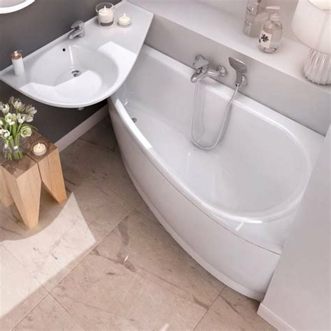 Ravack Avocado Baignoire d angle asymétrique orientation droite 160x75