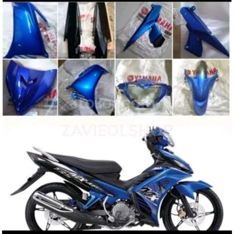 Jual FULL BODY HALUS JUPITER MX NEW 135 BIRU ORIGINAL Shopee Indonesia