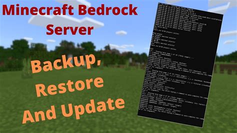 How To Backup Restore And Or Update Your Minecraft Bedrock Dedicated