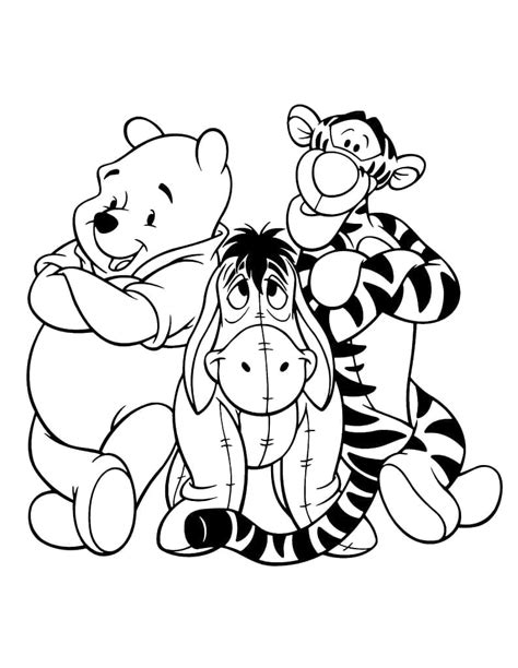 Coloriage Winnie l Ourson Bourriquet et Tigrou télécharger et