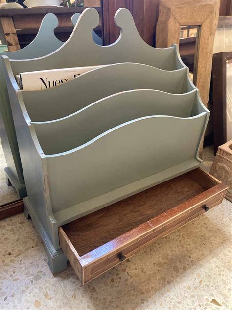 Revistero vintage con cajón